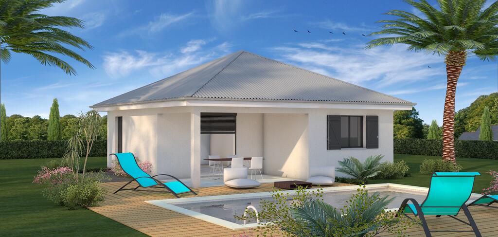 A SAISIR !!! SAINTE ROSE - TERRAIN + MAISON - VILLARCHIPEL